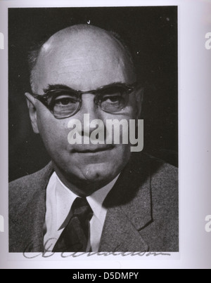 A portrait photograph of Carl David Anderson (1905-1991), an American ...