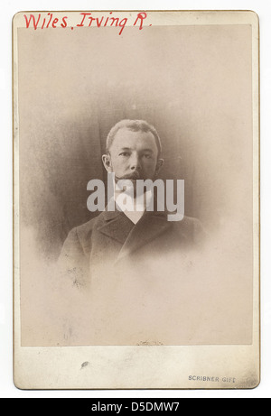 Portrait of Irving Ramsay Wiles, an American artist known for his ...