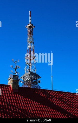 Photo of modern communication antenna Stock Photo - Alamy