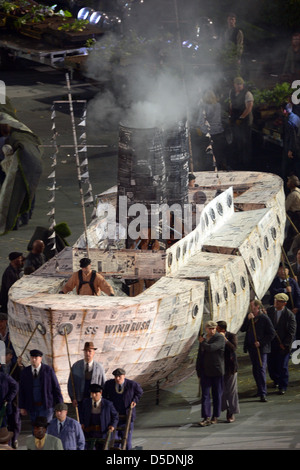SS Windrush arrives - opening ceremony Stock Photo - Alamy