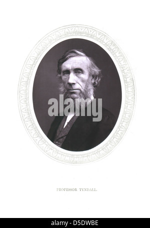 Portrait of John Tyndall (1820-1893) an Irish physicist. Dated 19th ...