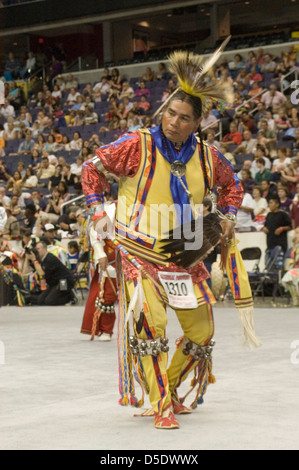 Photograph from the 2005 Powwow, featuring a group of Native Americans ...