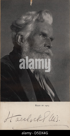 A portrait of H. Ellis, a prominent figure, with a historical ...