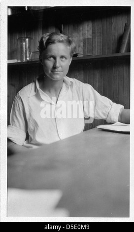 A photograph of Muriel A. Case, a biologist and 1920s scientist ...