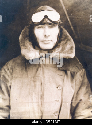 A photograph of airmail pilot George Myers, taken in 1924, featuring ...