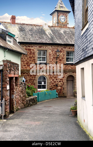 Clocktower at Kingsand Cornwall Stock Photo - Alamy