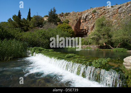 The Banias (Banyas) waterfall in the Hermon Stream (Banias) Nature ...