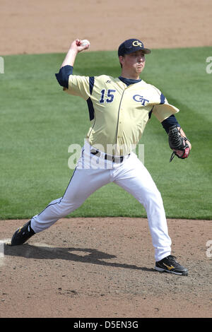 Wake Forest Demon Deacons relief pitcher Andrew Culp (55) in action ...