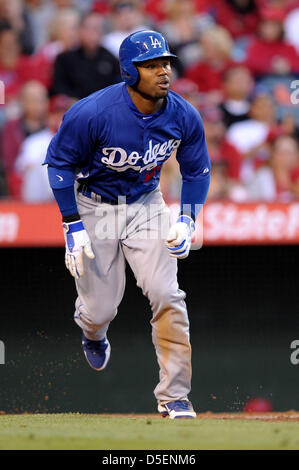 ANAHEIM, CA - MARCH 25: Los Angeles Dodgers pitcher Sam Carlson throws ...