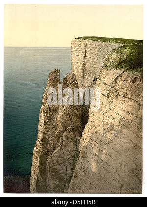 An aerial view of the Beachy Head Cliffs Lighthouse on the shore Stock ...