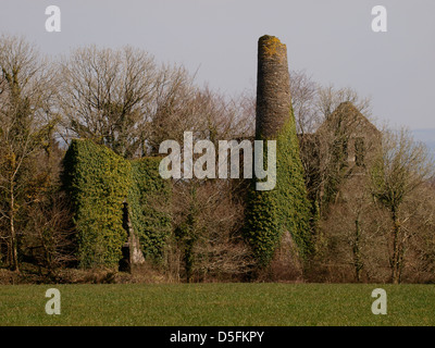 Old Cornish mining buildings, Kelly Bray, Cornwall, UK 2013 Stock Photo ...