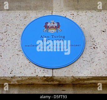 Alan Turing blue plaque, Cambridge, UK Stock Photo - Alamy