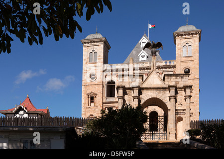Madagascar, Analamanga Antananarivo, Ambatomena old colonial building ...