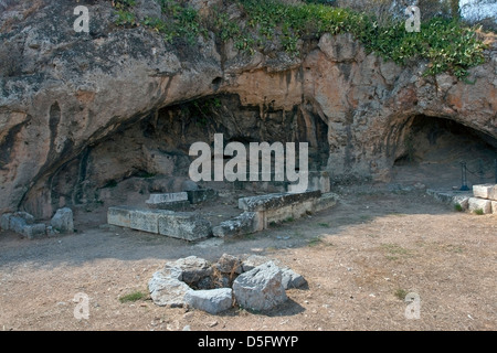 The excavations of Ancient Eleusis, the site of the Eleusinian ...