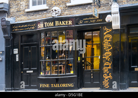 UK, England, London, bespoke tailor shop window Stock Photo: 69834336 ...