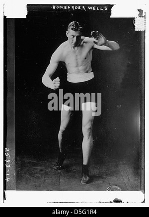 A portrait of Billy 'Bombardier' Wells, a British heavyweight boxing ...