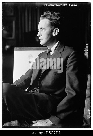 Portrait of James Montgomery Flagg, an influential American artist and ...