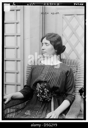 Helen Keller. Photograph of the deaf-blind author and political ...