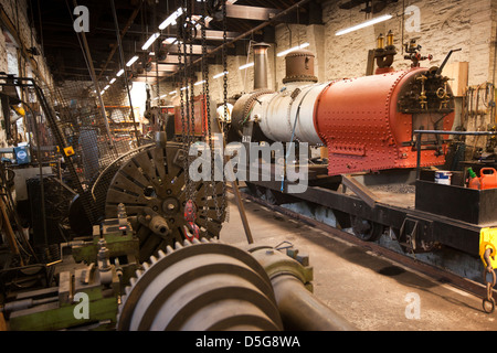 The steam engines at Douglas Train Station, Douglas, Isle Of Man Stock ...