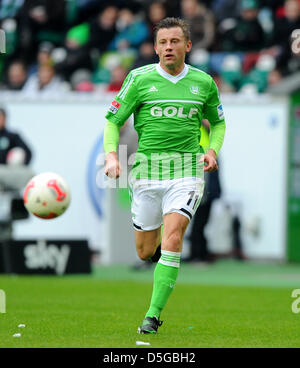 Wolfsburg's Ivica Olic in action during the Bundesliga match VfL ...