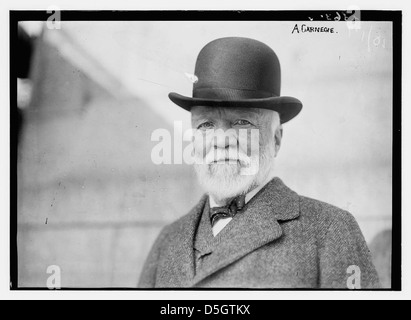 Andrew Carnegie, an industrialist and philanthropist, is captured in a ...