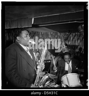 A portrait of John Hardee at the Famous Door club in New York around ...