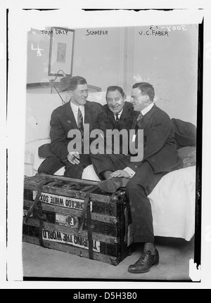 A photograph of baseball players Tom D. Daly and Red Faber, prominent ...