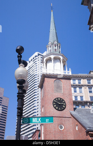 Milk Street, Boston, Massachusetts, USA, circa 1915 Stock Photo - Alamy