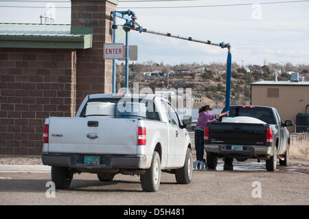 March 28, 2013 - Gallup, New Mexico, U.S - VIOLET BEGAY, left, and her ...