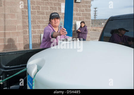 March 28, 2013 - Gallup, New Mexico, U.S - VIOLET BEGAY, left, and her ...