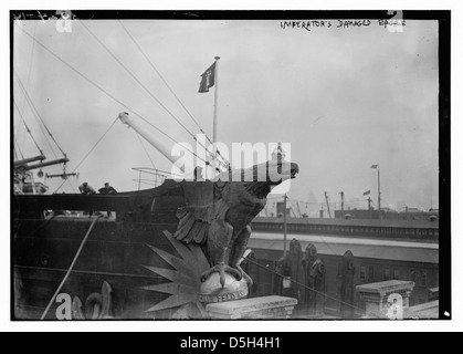 A photograph of the figurehead of the RMS Imperator, an ocean liner ...