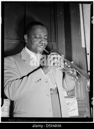A portrait of jazz musician Cootie Williams, who was influential in the ...