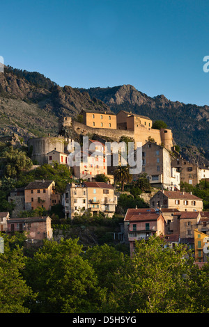 The Citadel and the city of Corte, Corsica, France Stock Photo - Alamy