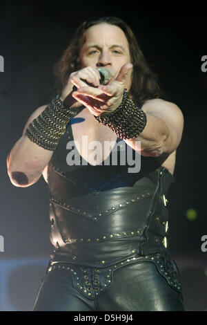 Eric Adams, lead singer of heavy metall band Manowar, sings during a ...