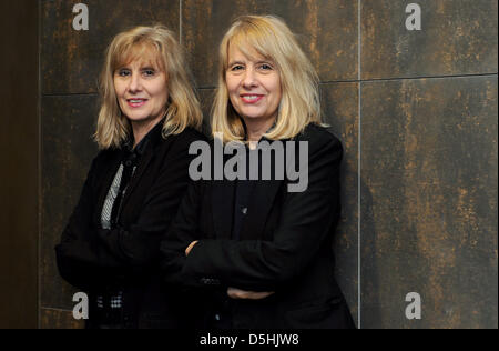 Twins Jutta Winkelmann (L) and Gisela Getty seen in Berlin, Germany, 17 ...