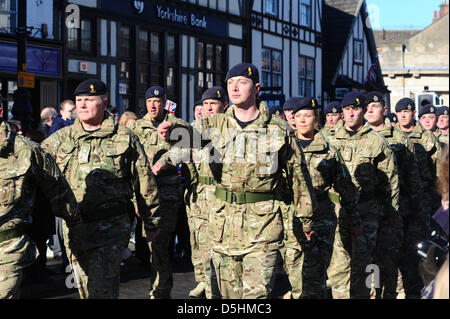 Ripon, North Yorkshire, UK. Wednesday 3rd April 2013. Members of 21 ...