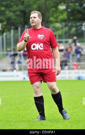 Elton (Alexander Duszat) at charity soccer event 'Kicken mit Herz' at ...