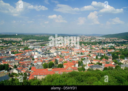Overview of Forbach town from Schlossberg castle tower, Forbach ...