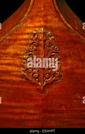 Seven-string bass viola da gamba with inlaid fingerboard and tailpiece ...