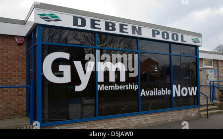Deben Pool swimming pool and gym, Woodbridge, Suffolk, England Stock ...