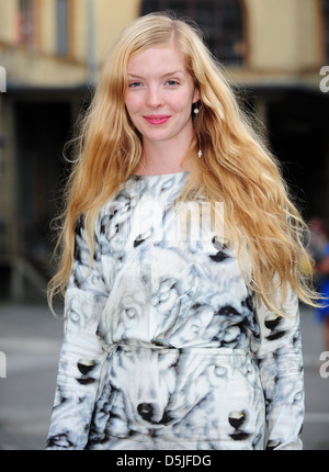 Pheline Roggan at Lala Berlin show at Postfuhramt during Mercedes-Benz ...
