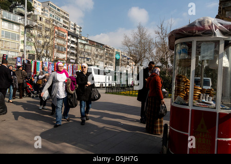 Daily life in Istanbul, Turkey seen on January 8, 2021. People watch ...