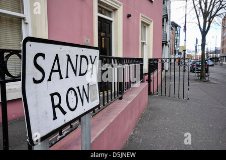 Sandy Row, Belfast, Northern Ireland: May 13th 2013: The paramilitary ...