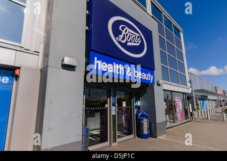 Boots retail pharmacy business chemist beauty products shop front Stock ...