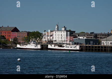 Rockland Maine, spare inter-island ferries Everett Libby and North ...
