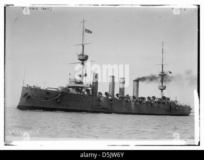 HMS Powerful: A photograph of the HMS Powerful, a historic British ...