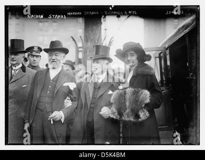 Nathan Straus and R. Croker & wife, Photograph shows Nathan Straus ...