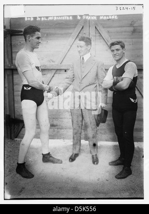 This historical photograph features boxers Bob Armstrong, Eddie ...