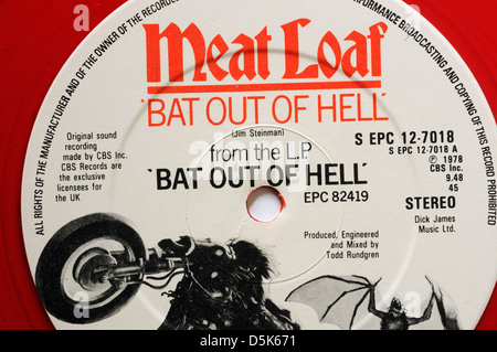 Meat Loaf Bat out of Hell album Stock Photo - Alamy