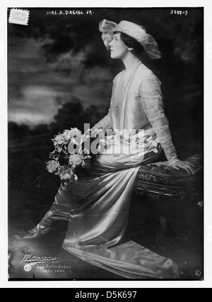 A formal portrait of Mrs. J.R. Drexel, capturing her dignified presence ...